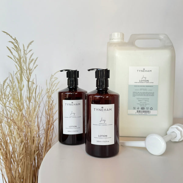 Joy Hand & Body Lotion Refill & Bottle Bundle - Tyneham UK